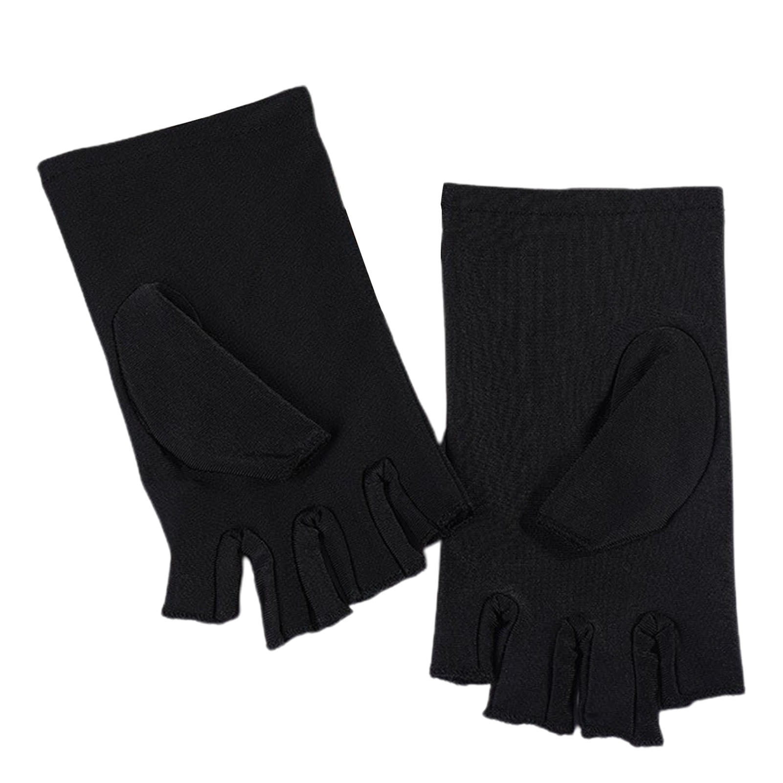 1 Pair Nail Gloves Elastic Breathable No Tightness Fingerless Anti ...