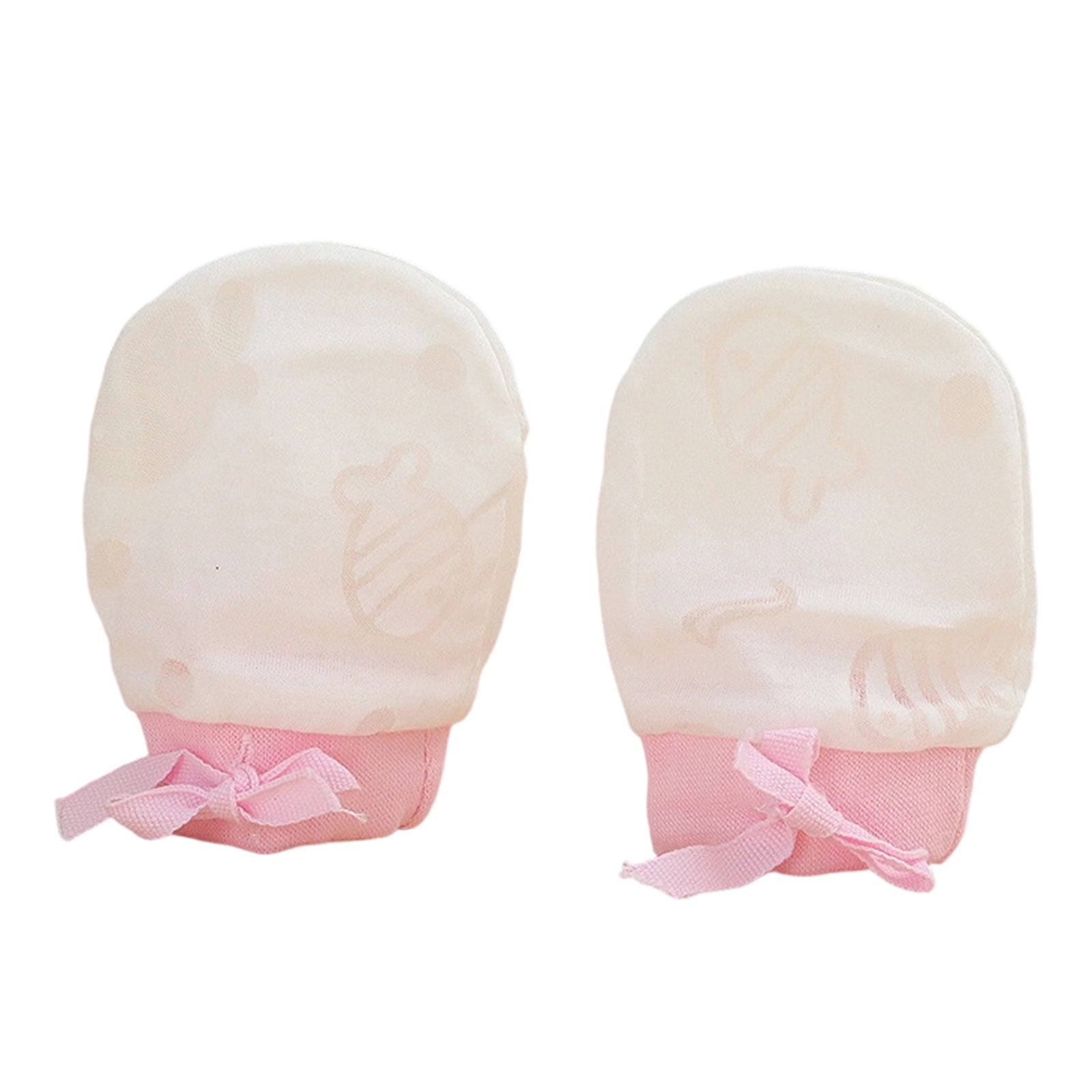 1 Pair Newborns Anti Scratch Gloves Comfortable Mesh Cotton Baby Safety ...