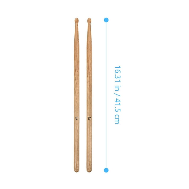 1 Pair Oak Drum Sticks 5A Drumsticks Wooden Mallets Percussion ...