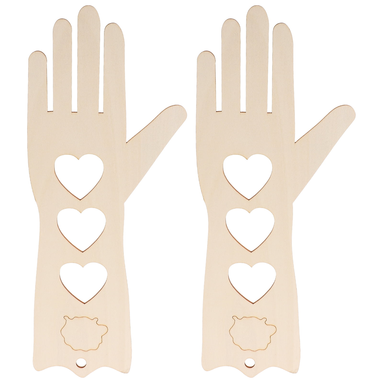 1 Pair Of Diy Craft Glove Model Diy Gloves Knitter Wood Glove Form ...