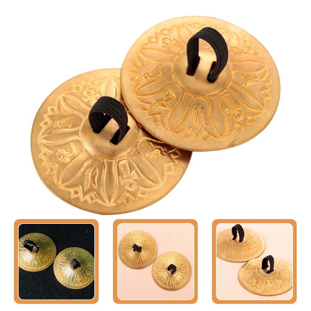 1 Pair Of Finger Cymbals Belly Dancing Performance Finger Copper ...