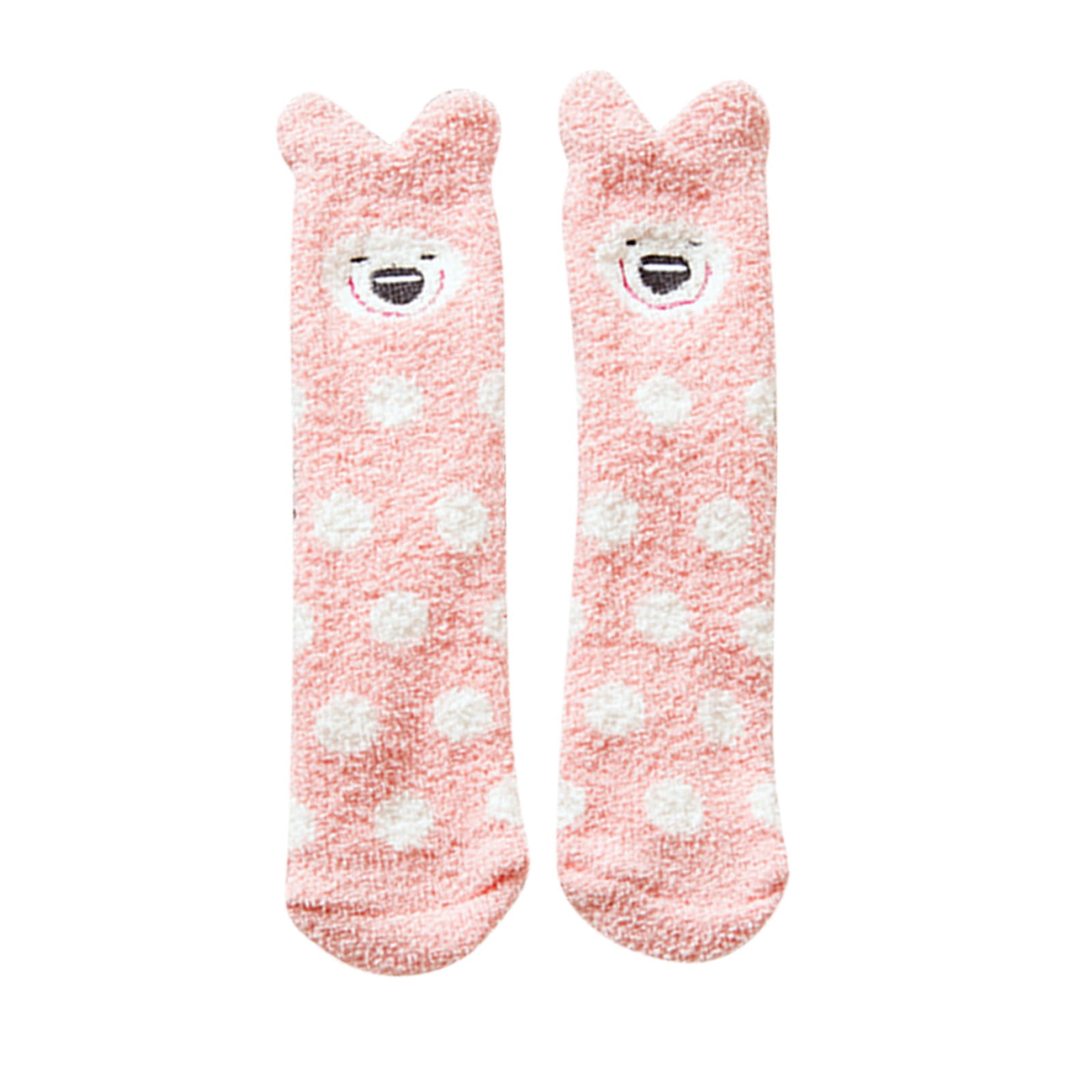 1 Pair Of Women Casual Animal Print Cotton Pattern Lady Socks Tube ...