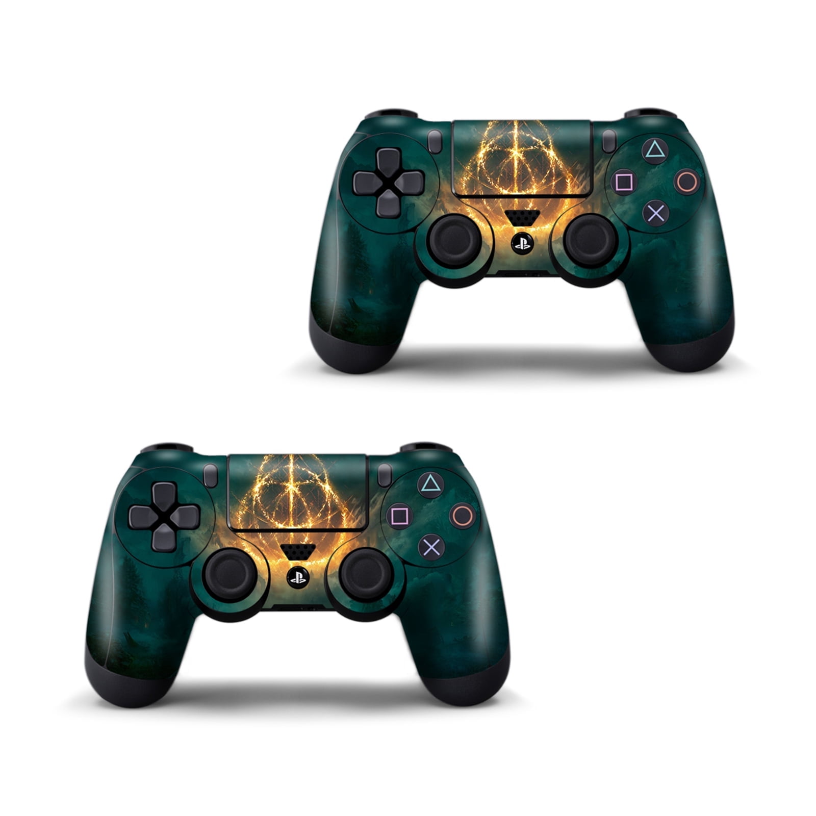 1 Pair Playstation 4 Controller Skin Stickers- Vinyl Leather Texture ...