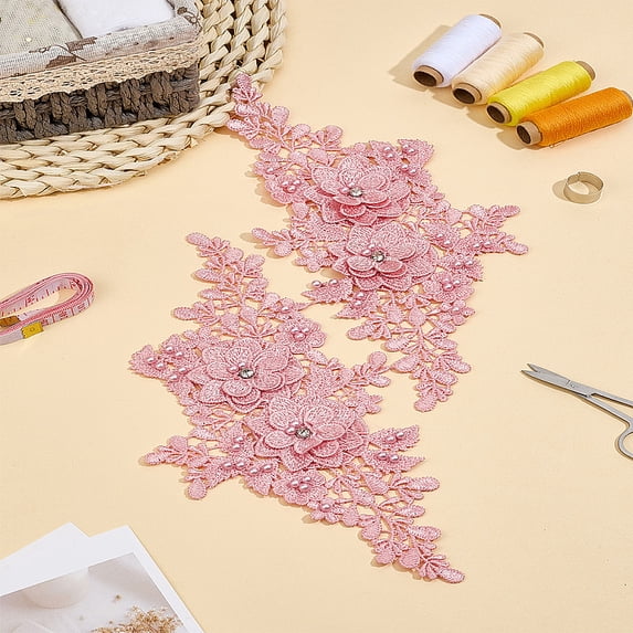 1 Pair Polyester Embroidery Sequin Costume Accessories Sewing Craft ...