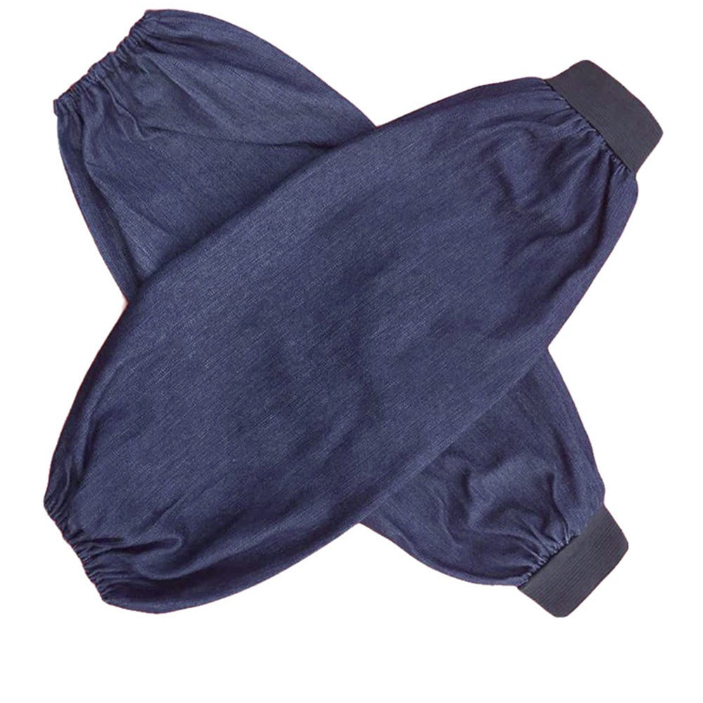 1 Pair Protective Sleeves Blue Welding Arm Sleeves Working Sleeves Cut ...