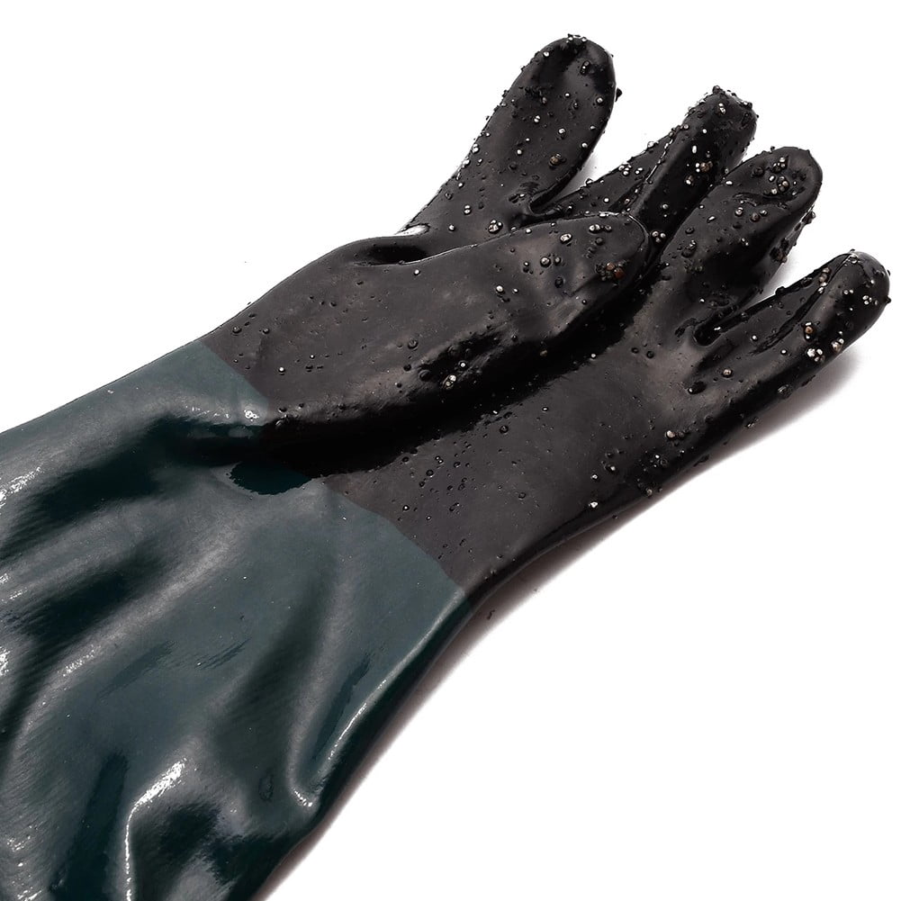 1 Pair Pvc Sandblasting Gloves 11.8\\\" Diameter Opening For ...