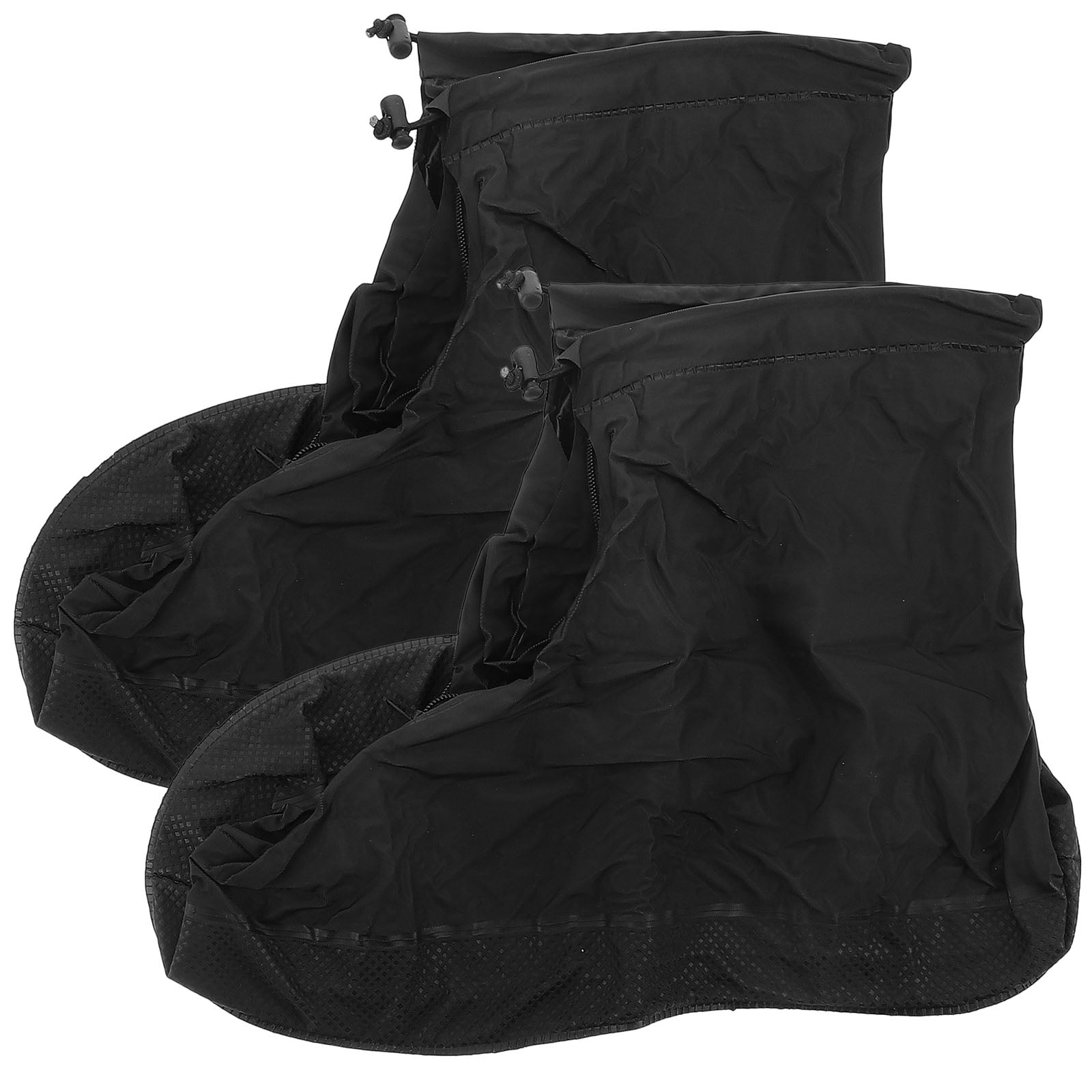 1 Pair Rain Shoe Covers Nonslip Zipper Overshoes Adult Rain Boots Shoe ...