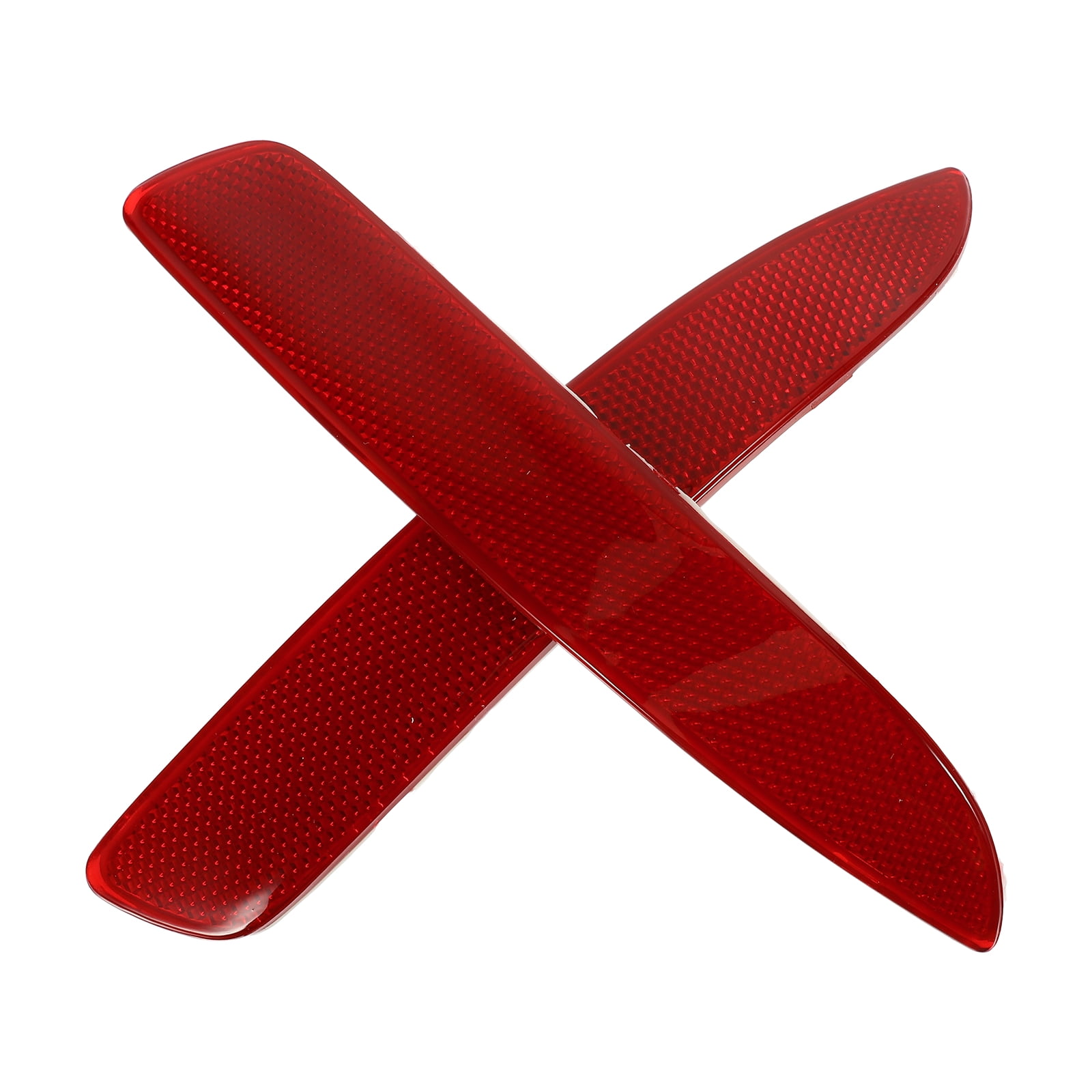 1 Pair Rear Bumper Reflector Lights Replacement Rear Bumper Trim ...