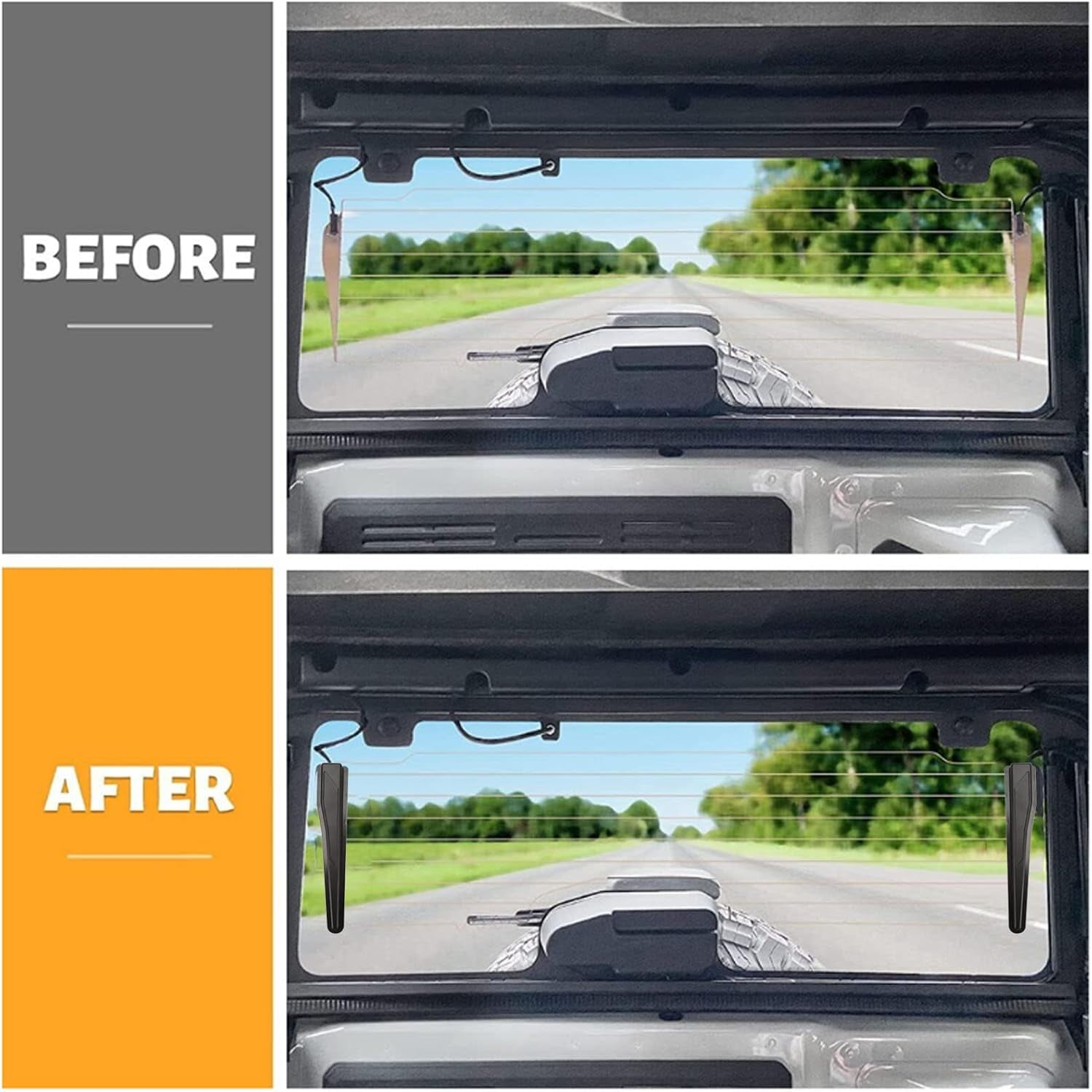 1 Pair Rear Window Heater Protect Trim, Electrical Insulation Rear ...