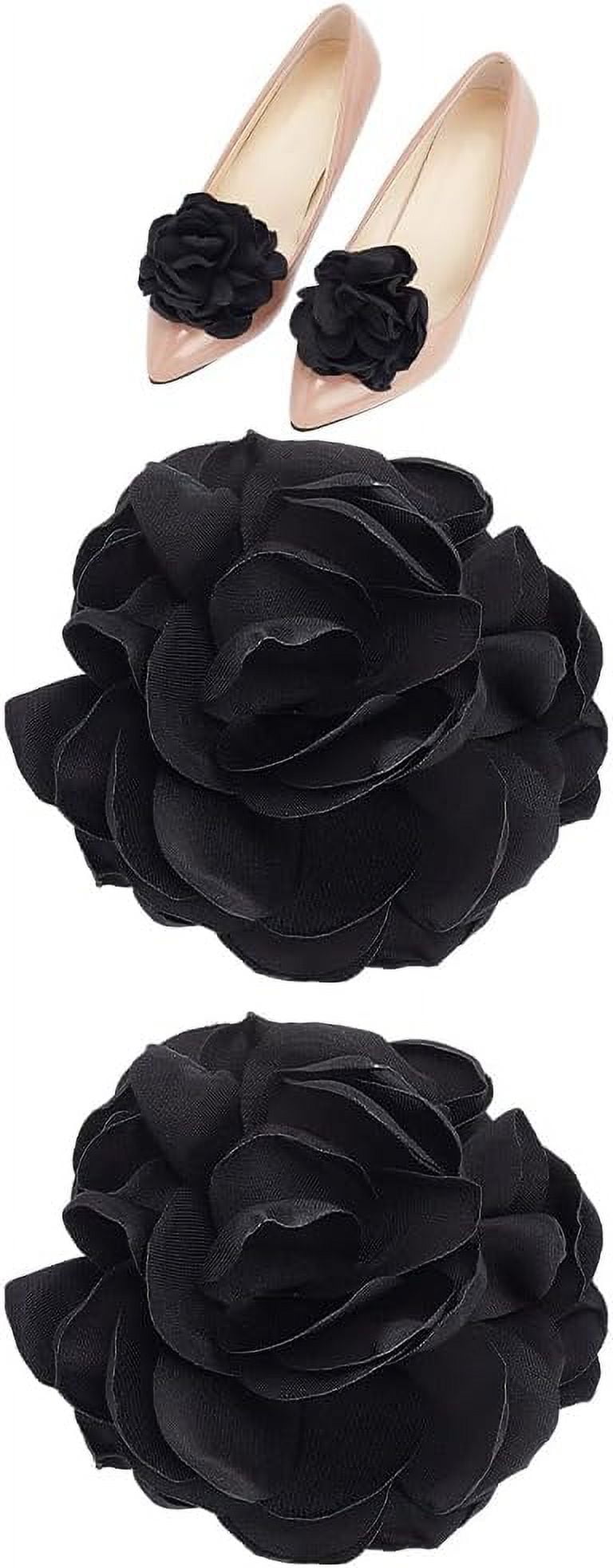 1 Pair Red Flowers Shoe Clips Wedding Shoe Buckles Bridal Removable ...