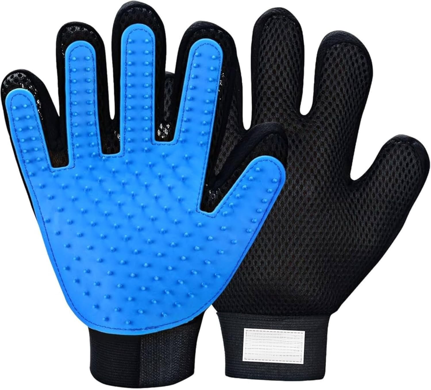 (1 Pair) Remover Gloves - Blue, Gloves for Dogs, Cats & Horses, Gentle ...