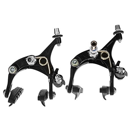 1 Pair Road Bike V Shape Mechanical Dual-Pivot Brake Set Bike Long Reach Road Calipers Repair ...