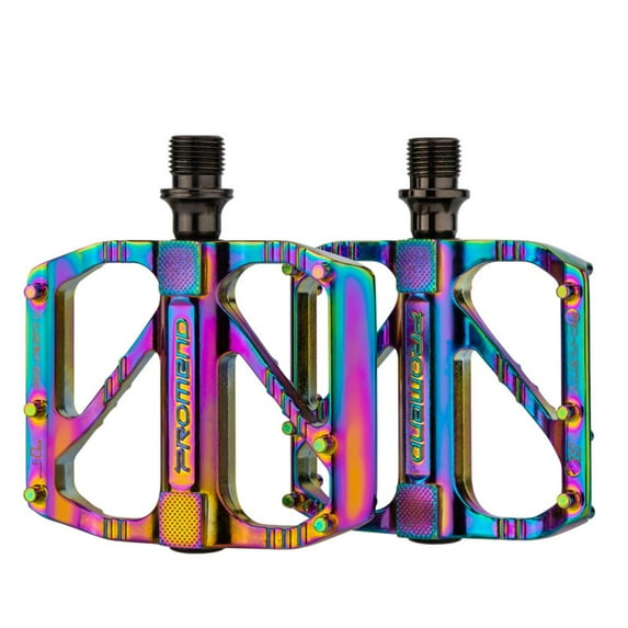 1 Pair Road Mountain Bike Ultralight Non-slip Flat Pedals Aluminum Alloy 3 Sealed Bearings Pedal ...