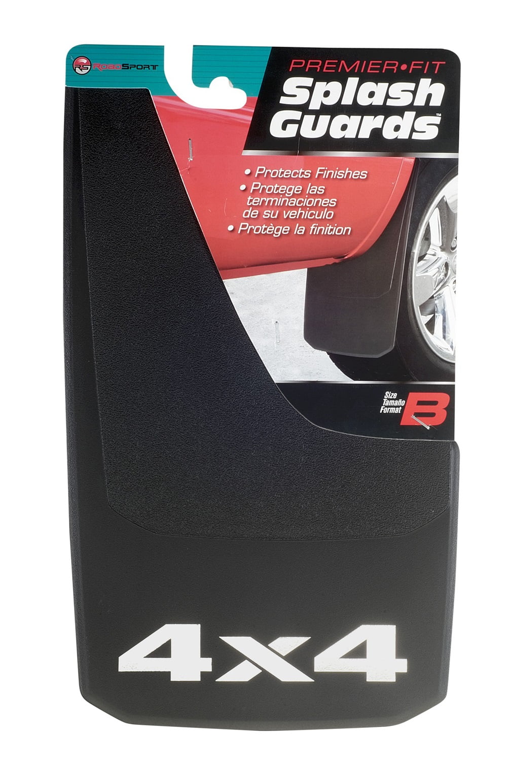 1-Pair, RoadSport 4758 Size-B Premier Fit Splash Guards, Black, 4x4 ...