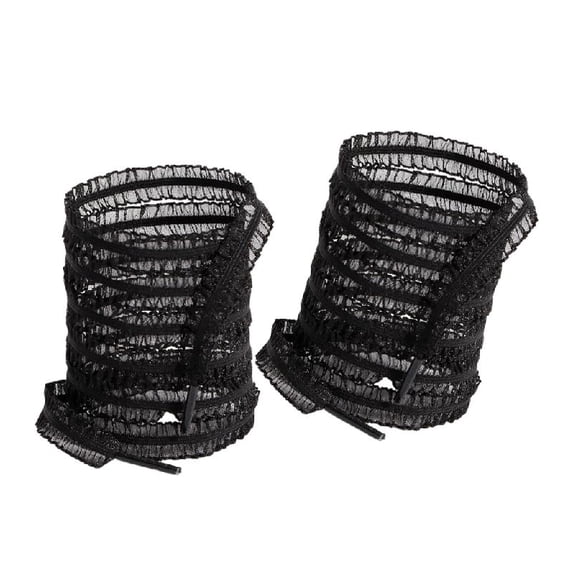 1 Pair Ruffled Lace Shoelaces for Women and Sneakers Wide Color Casual ...