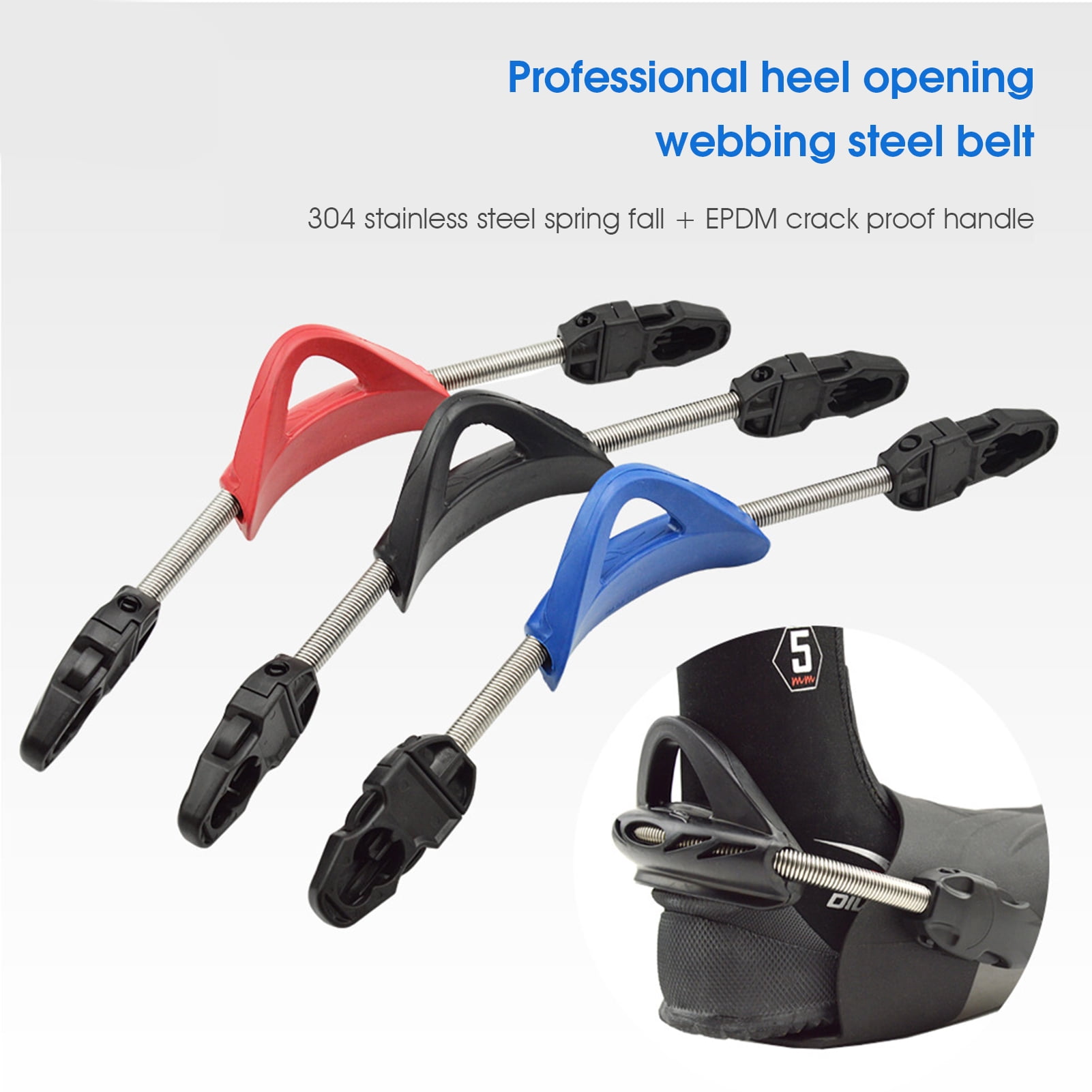 1 Pair SSA-612C Practical Fin Strap Good Toughness Seawater Corrosion ...