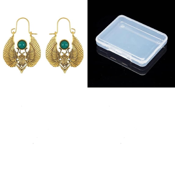 1 Pair Scarab Earrings Vintage Egyptian Inspired Sacred Scarab Earrings ...