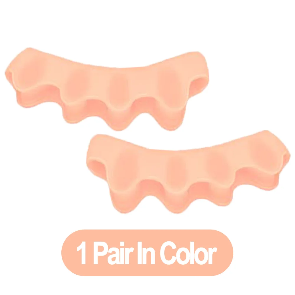 1 Pair Silicone Toe Separator Bunion Corrector Hammer Toe Corrector ...