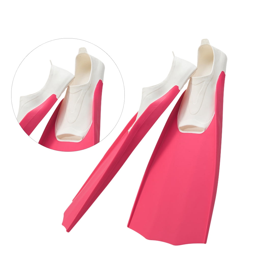 1 Pair Snorkel Fins Swim Training Fins Travel Size Open Heel Floating ...