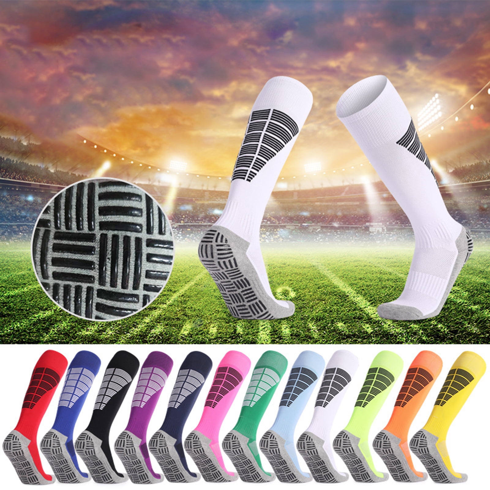 1 Pair Sport Socks Super Soft Wear Resistant Nylon Unisex Stretchy Anti ...
