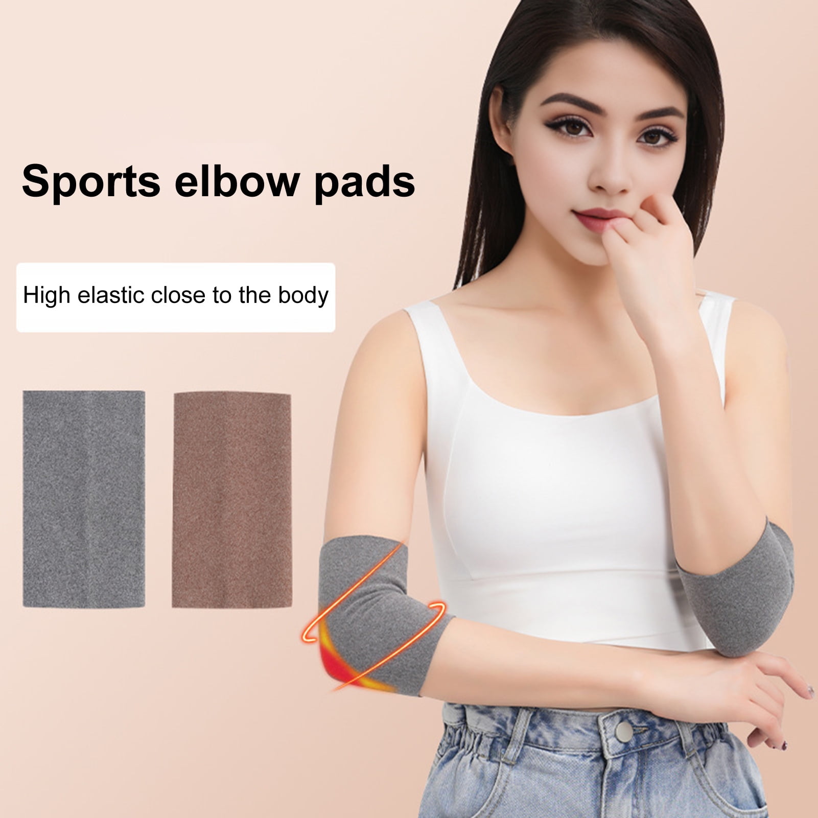 1 Pair Sports Elbow Brace Breathable Summer Outdoor Running Basketball ...