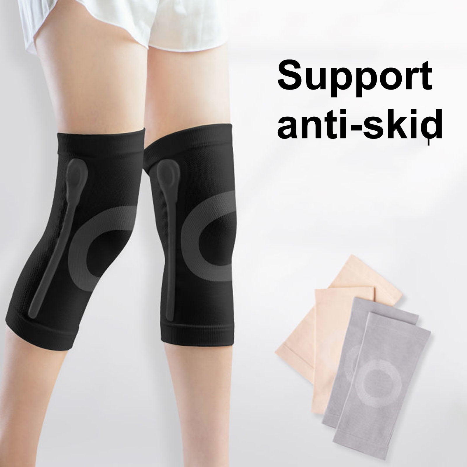 1 Pair Sports Knee Pads Compression Sleeve Super Soft Elastic ...