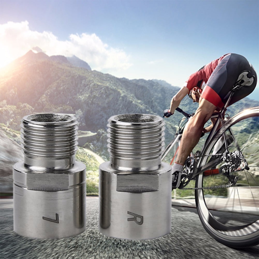 1 Pair Steel Titanium Bike Pedal Extenders Spacers for MTB Mountain ...