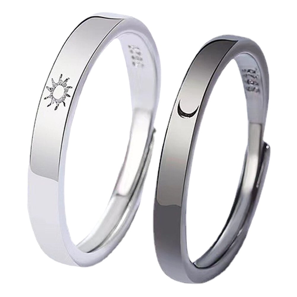 Sun And Moon Matching Rings