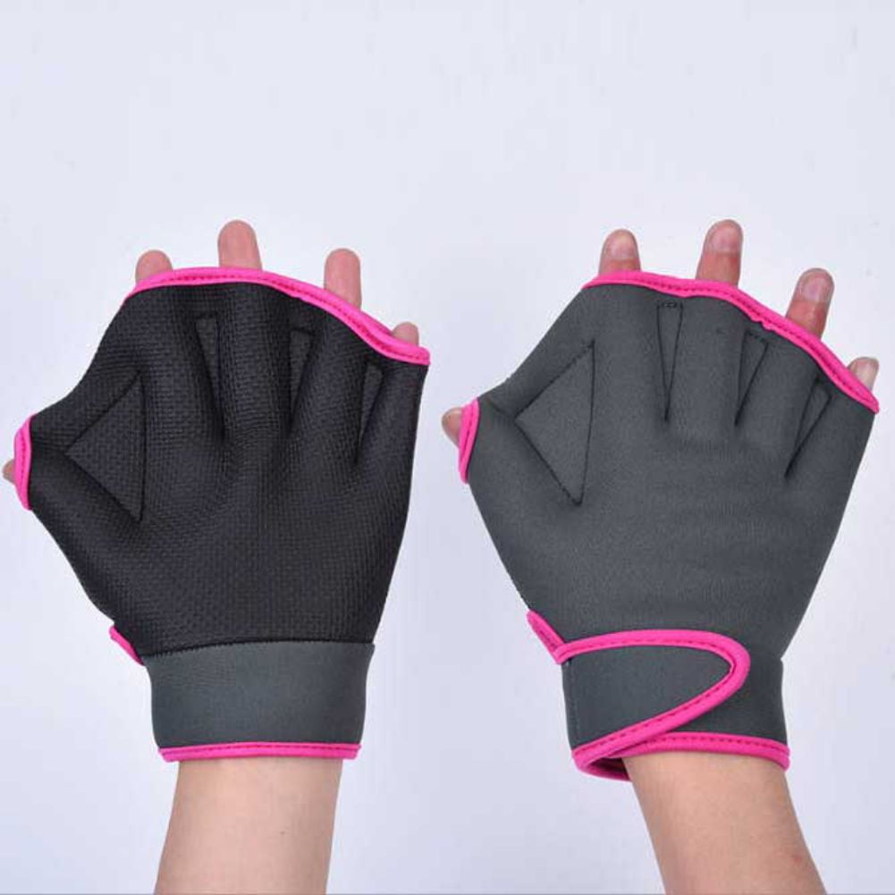 1 Pair Swimming Resistance Gloves - Webbed Gloves for Water Aerobics ...