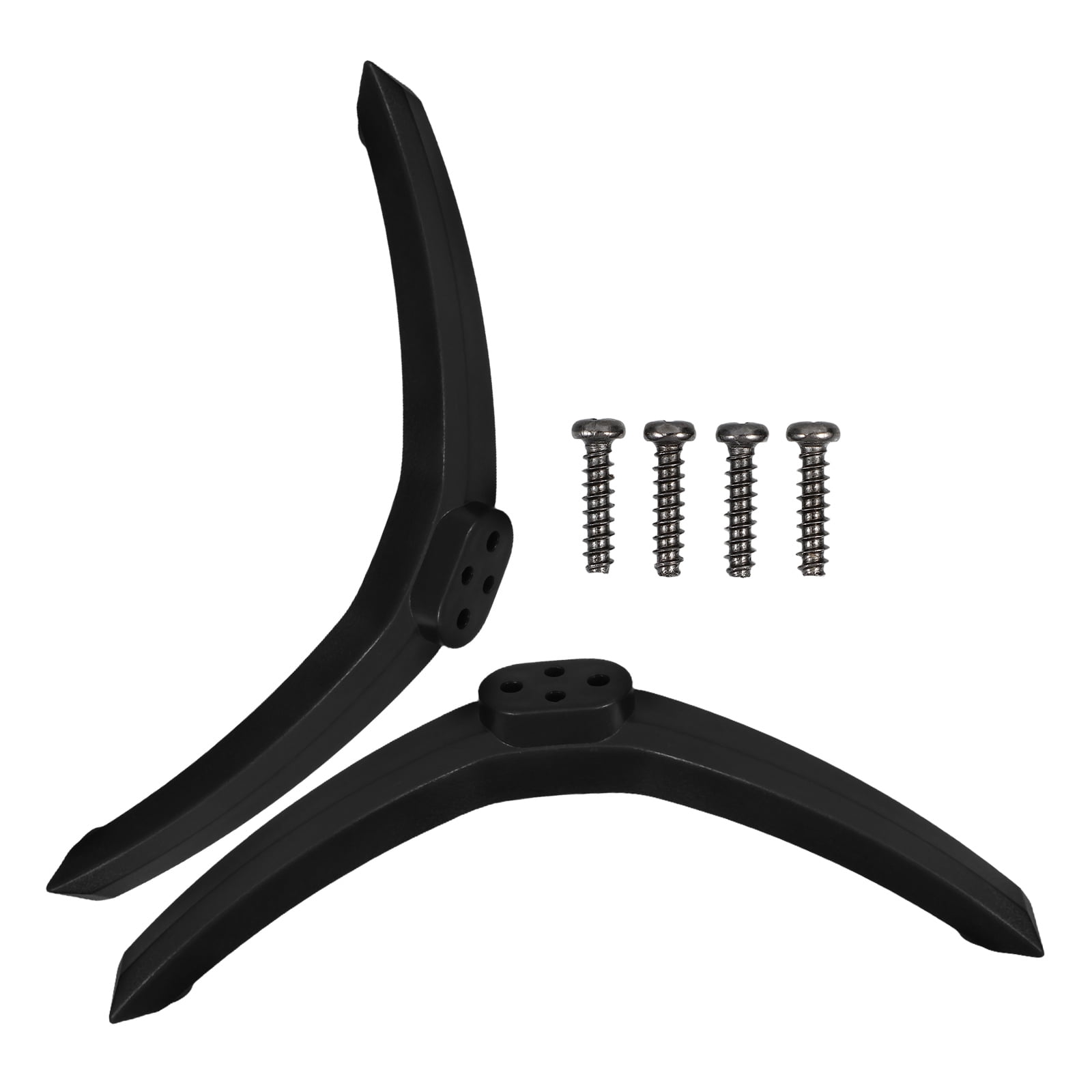 1 Pair TV Stand Base Legs Replacement Universal Double Hole Plastic ...