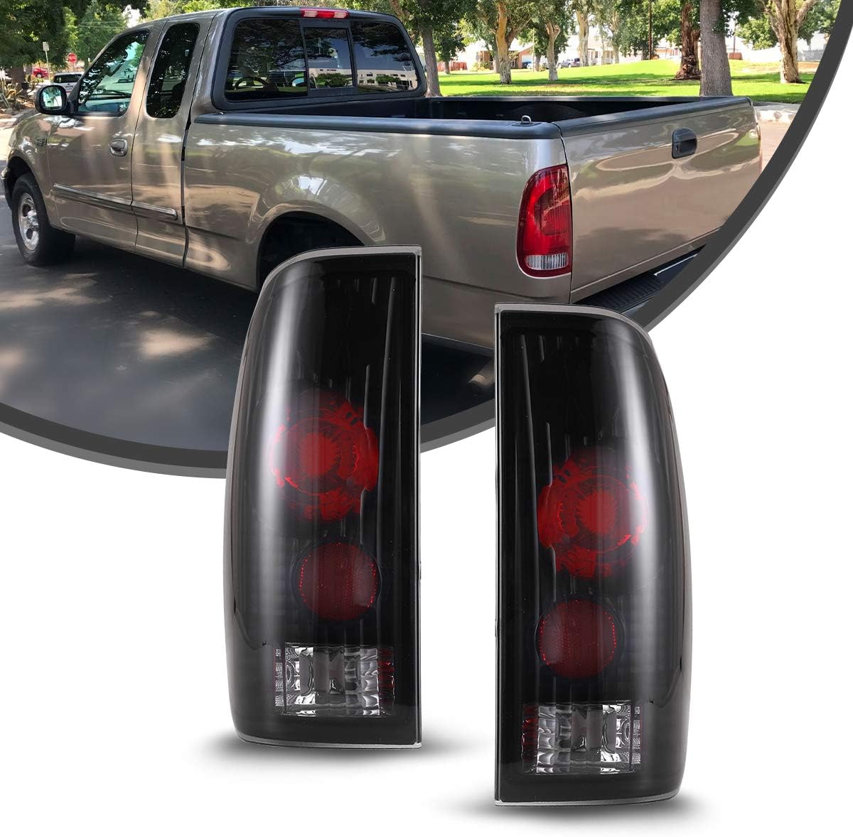 1 Pair Tail Lights for Ford F-150 1997-2003,Ford F-250/350/450/550 ...