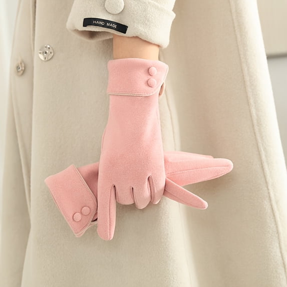 1 Pair of Thermal Gloves, Suitable for, Winter Plush-Lined, Windproof ...