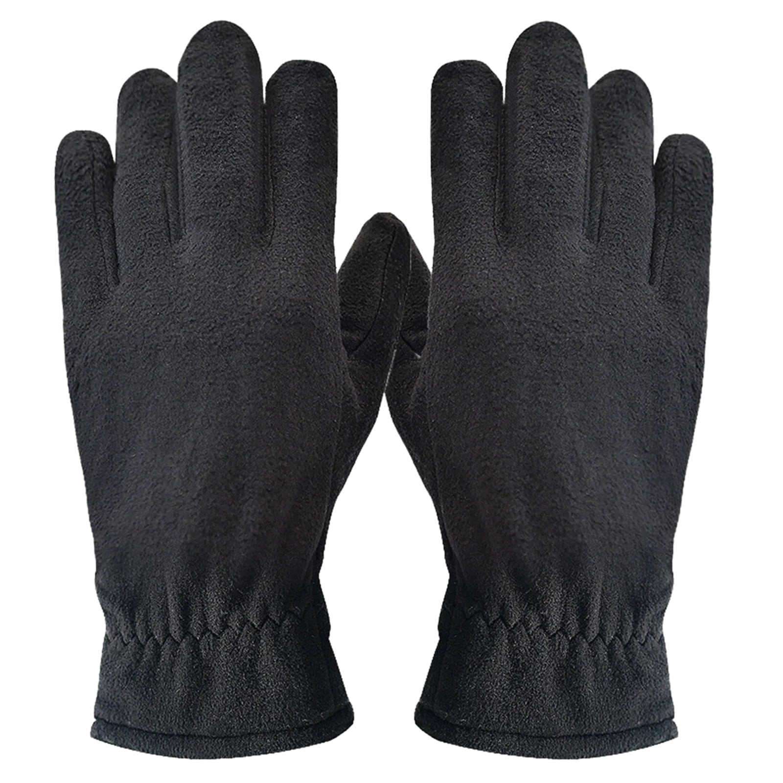 1 Pair Thermal Winter Work Gloves with Windproof, Outdoors Fleece ...