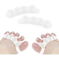1 Pair Toe Separator, Soft Gel Toe Spacers to Correct Toes, Toe Corrector, Toe Straighteners for ...