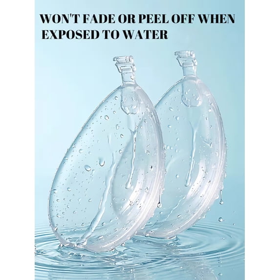 1 Pair Transparent Silicone Bra Inserts - Non-Slip Secure Fit for ...
