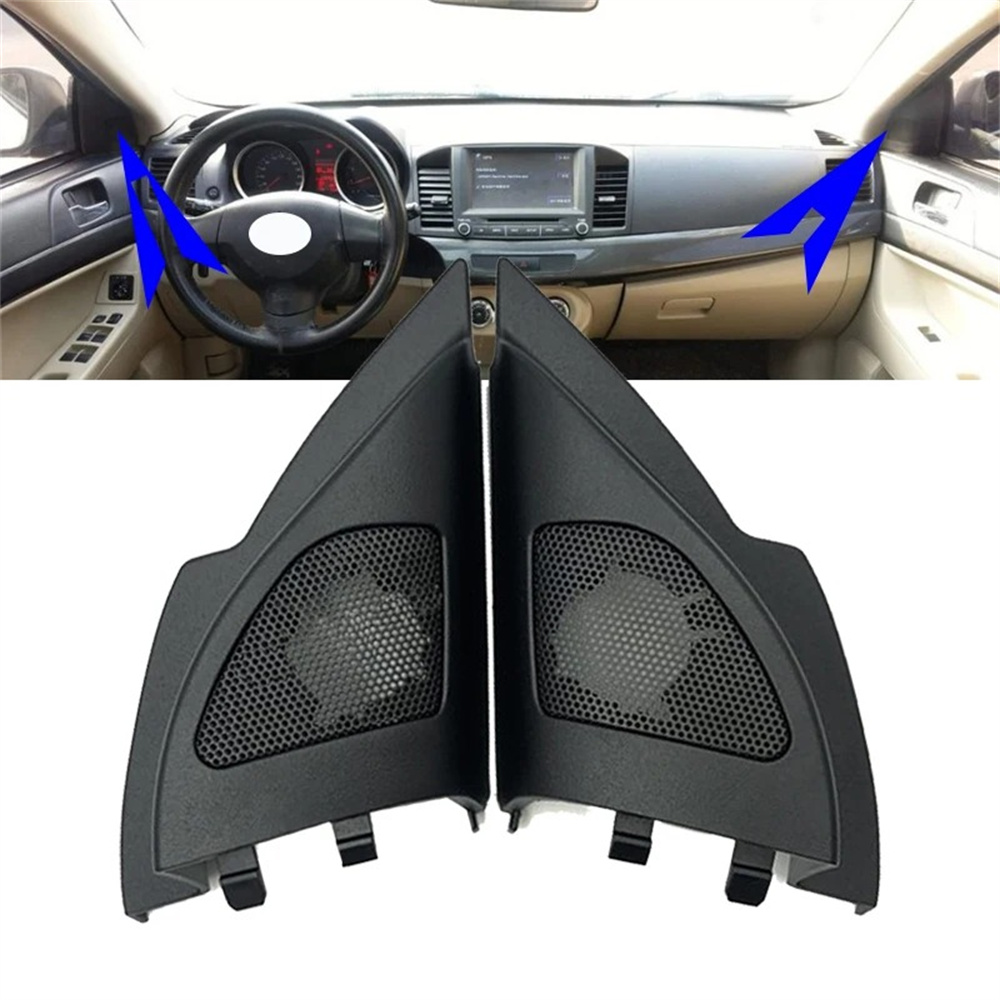 1 Pair Triangular Plate Horn Tweeter Speaker Cover Panel for Mitsubishi ...