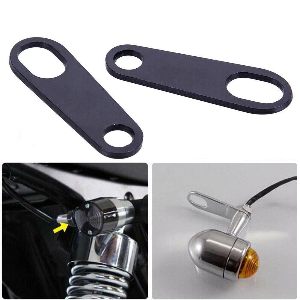 1 Pair Turn Signal Bracket Black Motorcycle Modification Retro Rear ...