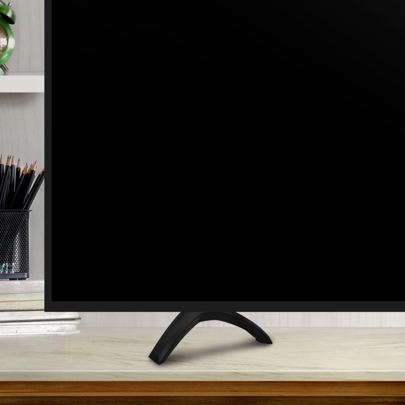 1 Pair Universal TV Stand Base Legs Double Hole Plastic Feet for TV ...