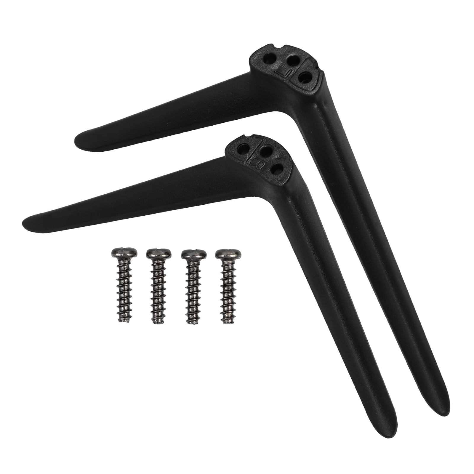 1 Pair Replacement TV Stand Base Legs Universal Double Hole Plastic ...