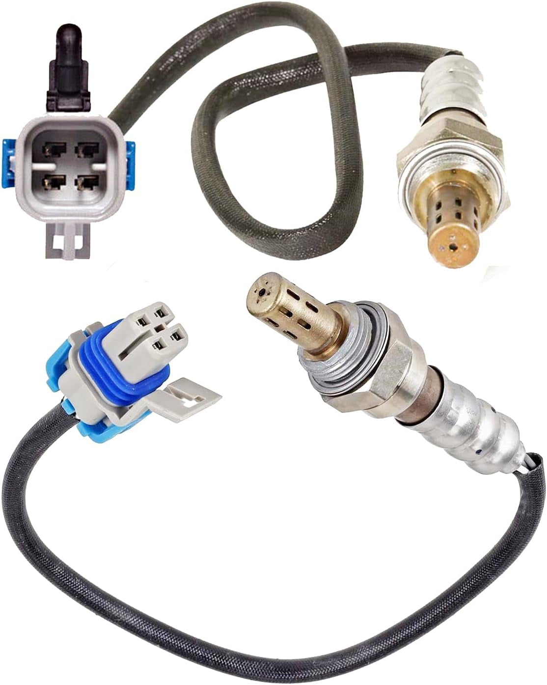 1 Pair Upper and Lower Oxygen O2 Sensors Replacement for Chevy 2008 ...