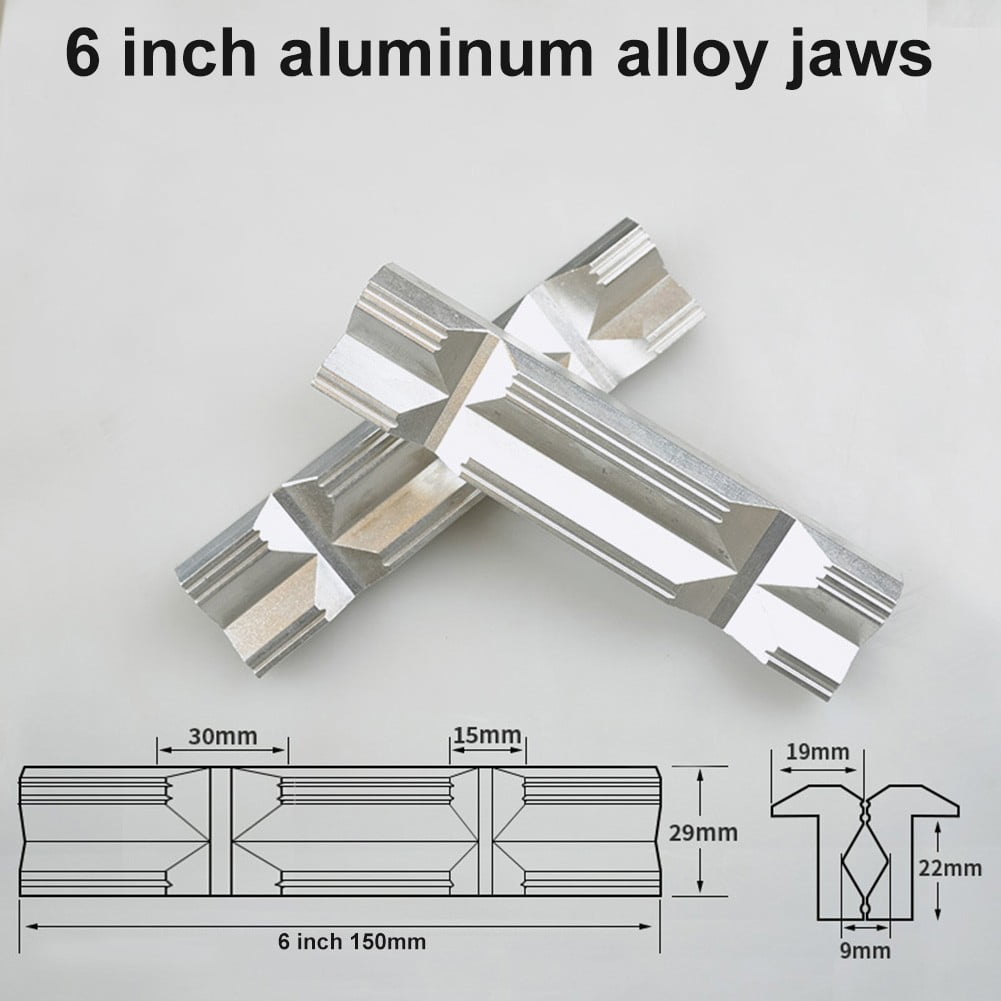 1 Pair V-clip CNC Milling Steel Vise Hard Jaw Fixture V-Type Jaw ...