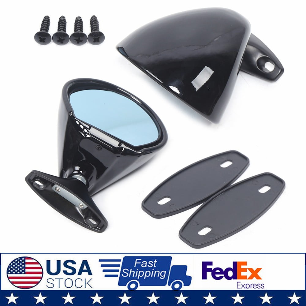 1 Pair Vintage Classic Universal Car Racing Door Side Rearview Wing ...