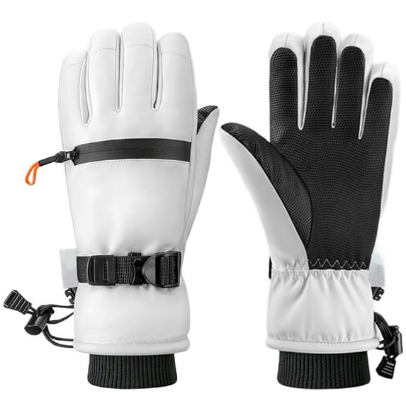 1 Pair Water Resistant Warm Ski Gloves Feature Multi Layer Locking ...