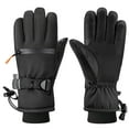 1 Pair Water Resistant Warm Ski Gloves Feature Multi Layer Locking ...