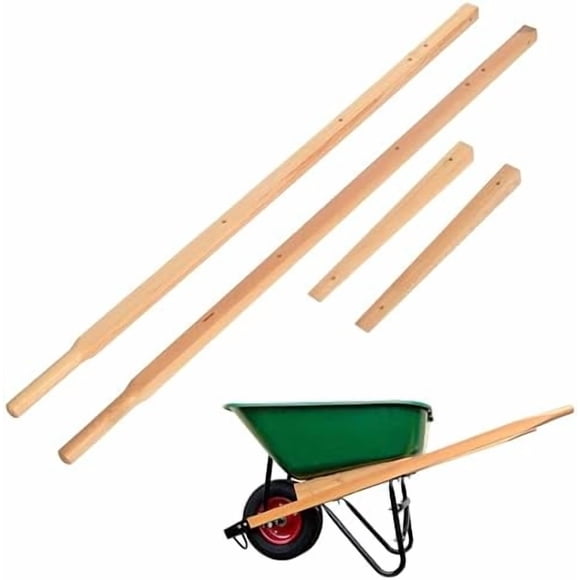 Wheelbarrow Handles Replacement Kit for Patio Garden Supplies