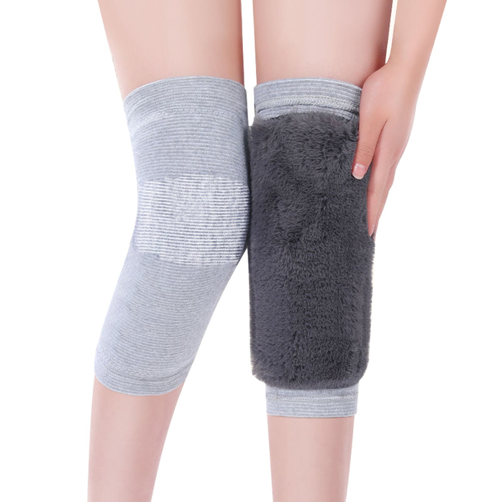 1 Pair Winter Knee Pads Padded Anti-skid Fast Heating Effect Breathable ...