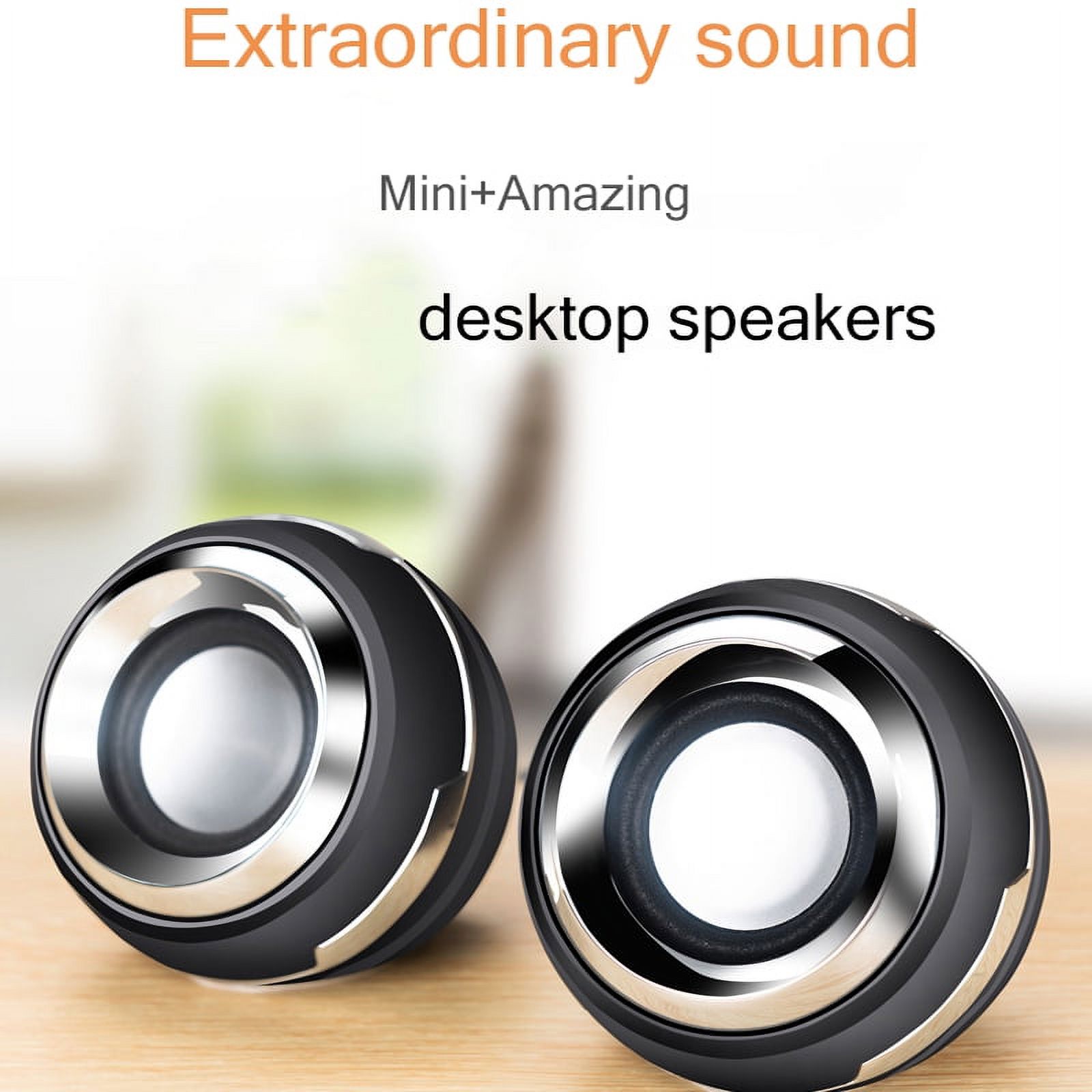 1 Pair Wired Mini Computer Speakers USB AUX Horns For Laptop Desktop ...