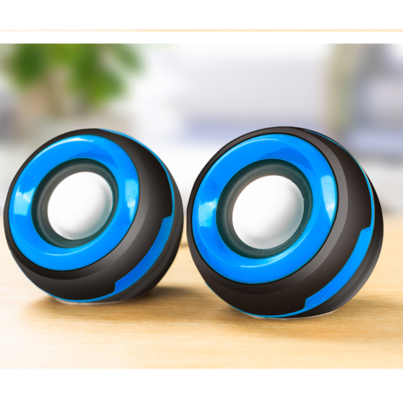 1 Pair Wired Mini Computer Speakers USB AUX Horns For Laptop Desktop ...