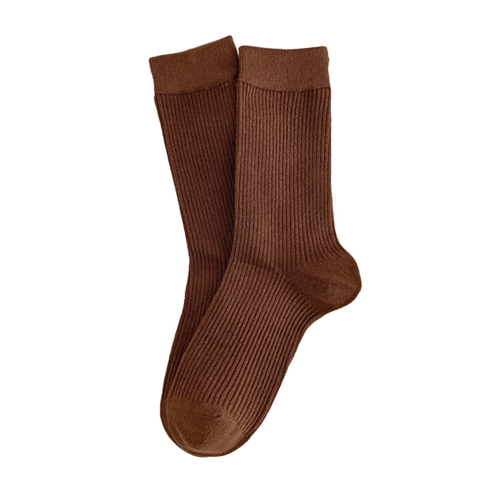 1 Pair Women Socks Mid-tube Candy Color Knitted Thick Warm Elastic Anti ...