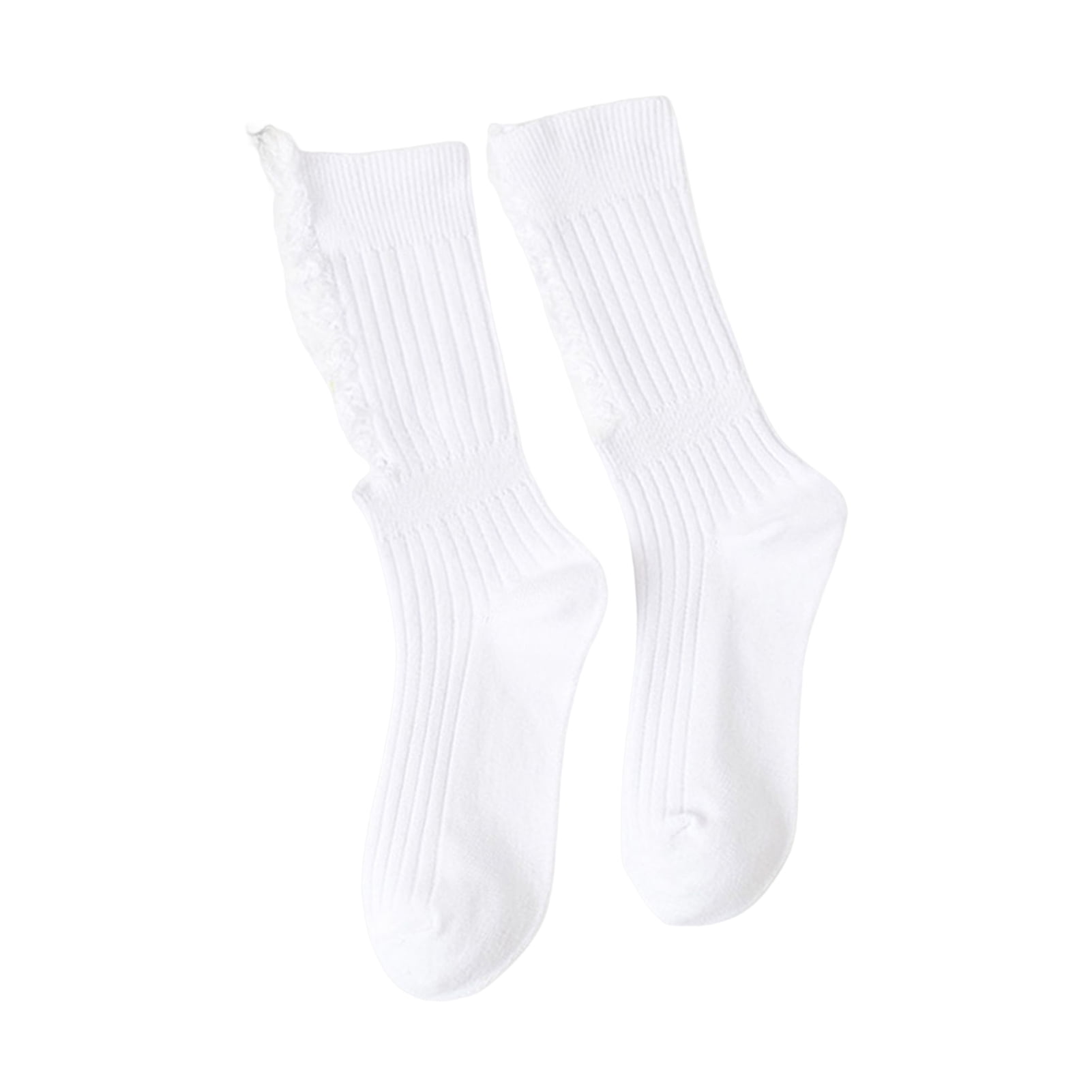 1 Pair Women Stockings Solid Color Breathable Cotton Sweat Absorption ...